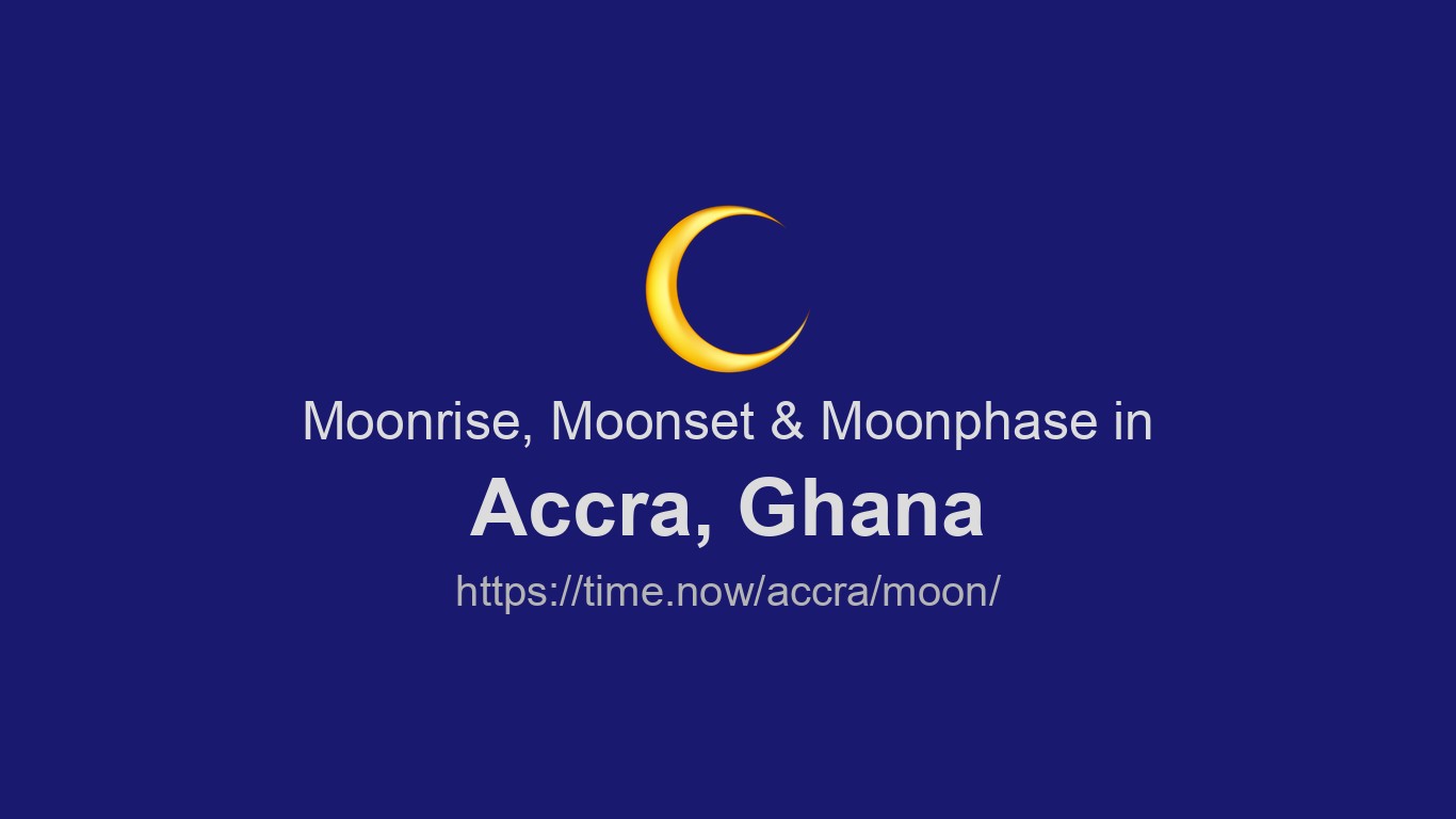 Moonrise, Moonset & Moon Phases in Accra | Time.so