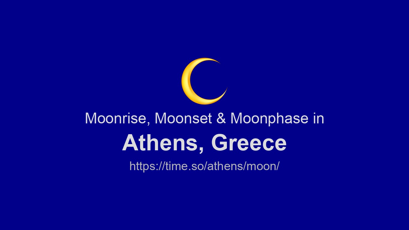 Moonrise, Moonset & Moon Phases in Athens | Time.so