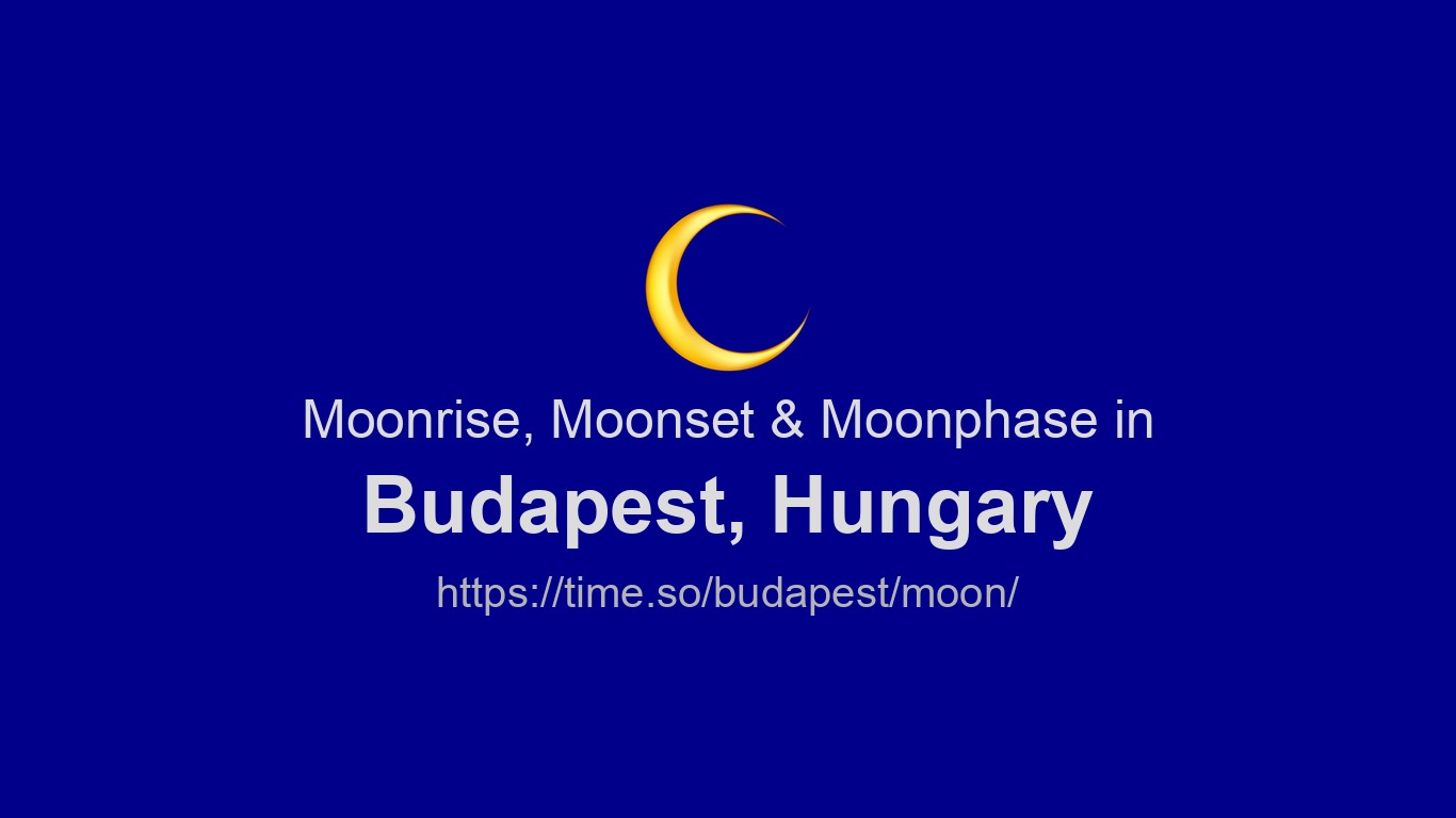 Moonrise, Moonset & Moon Phases in Budapest | Time.so