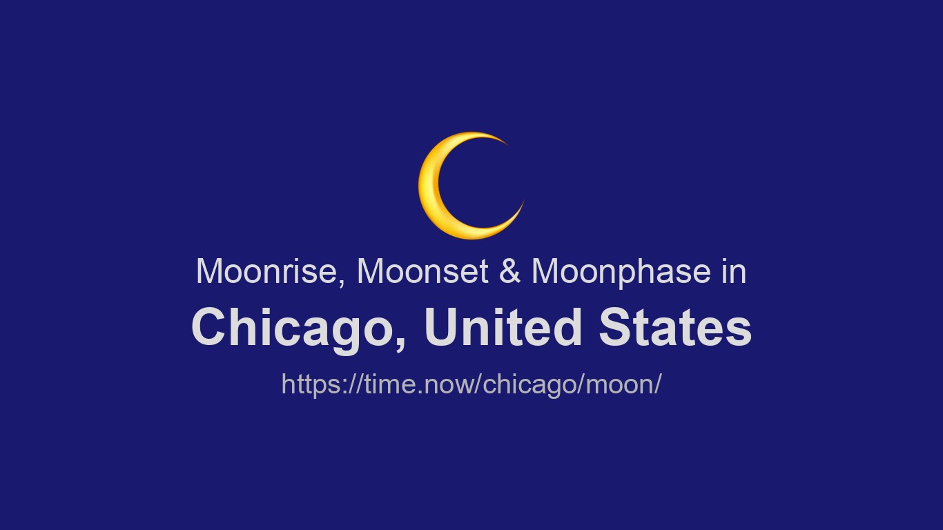 Moonrise, Moonset & Moon Phases in Chicago | Time.so