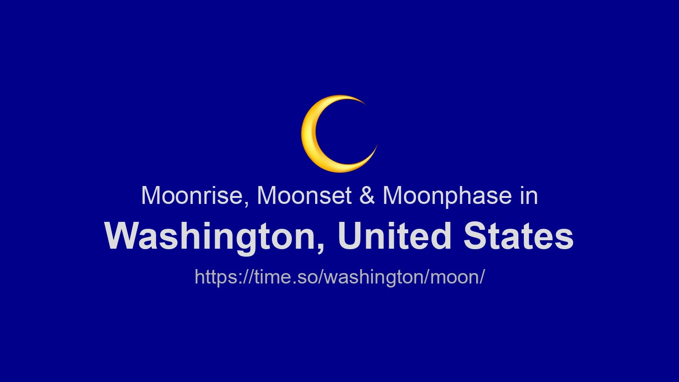 Moonrise, Moonset & Moon Phases in Washington | Time.so