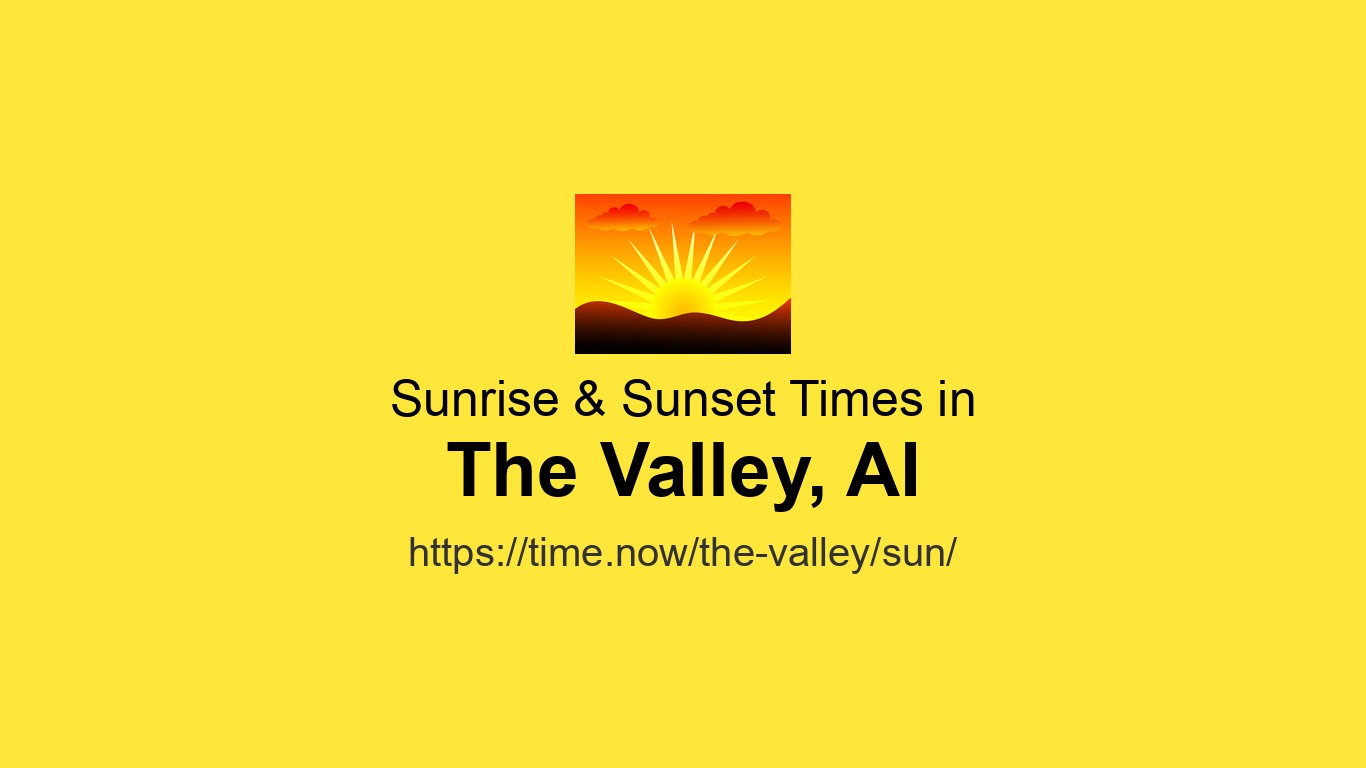 Sunrise & Sunset Times Today in The Valley, Anguilla | Time.so