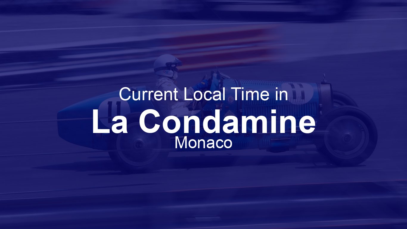 Time in La Condamine, Monaco | Time.so
