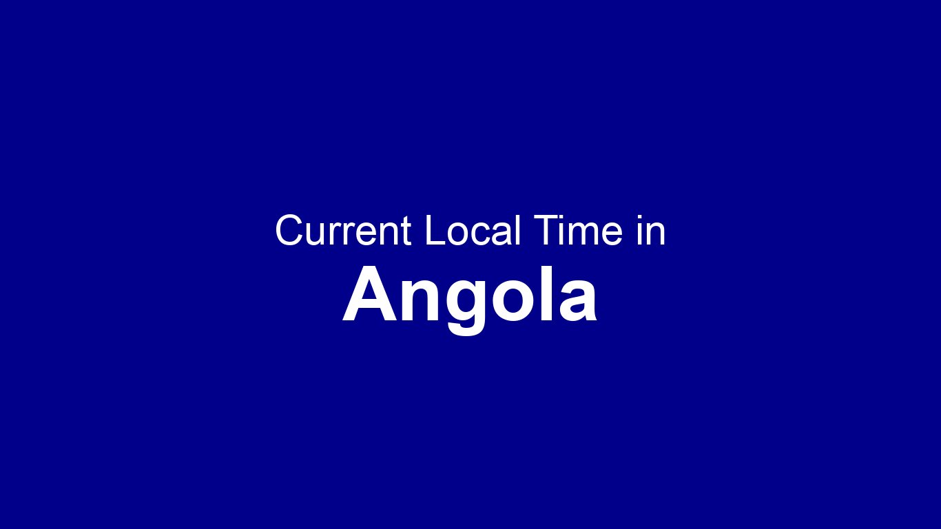 Time in Angola | Time.so