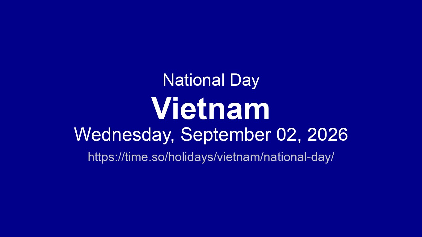 National Day 2026 in Vietnam - Dates and Observance | Time.so