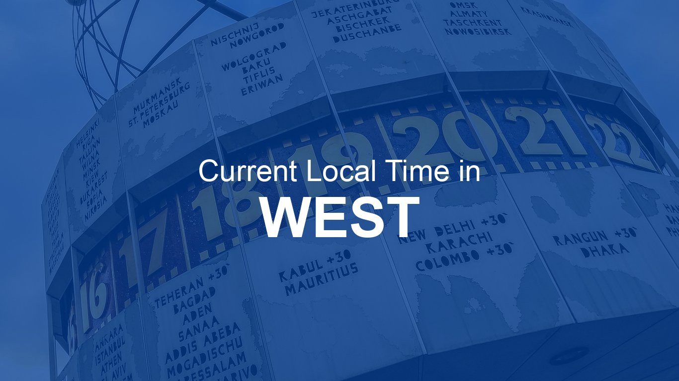 Time in WEST (Western European Summer Time) | Time.so