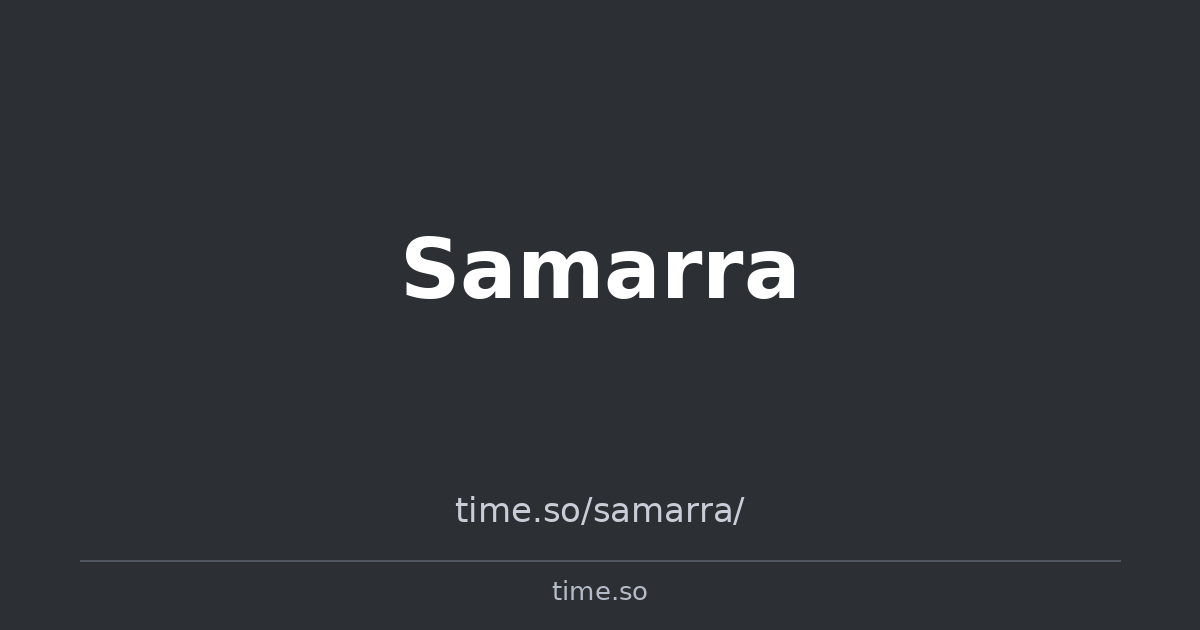 Time in Sāmarrā’, Iraq | Time.so